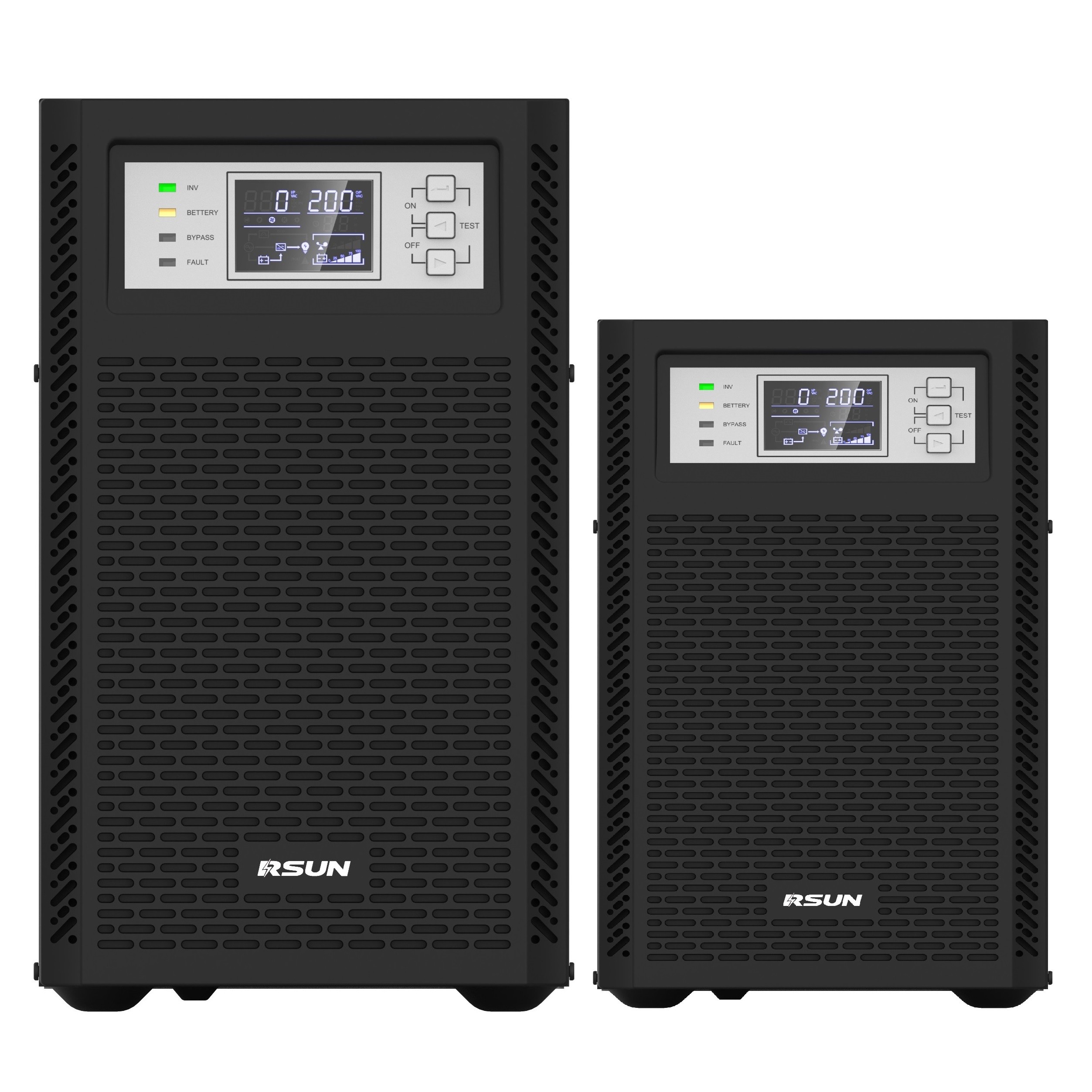 Single Phase 10 KVA Online UPS External Battery Long Backup Type Online ...