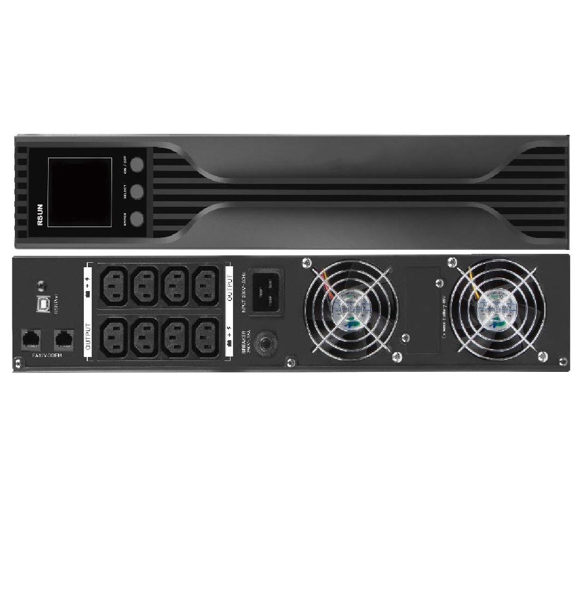 LCD Line Interactive Pure Sine Wave UPS 2000VA 19 Inch UPS Rackmount ...